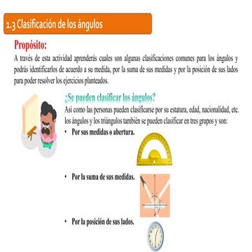 Objetos que forman diferentes tipos de ángulos | PPTX