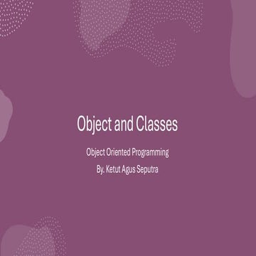 Classes And Object Concept Object Oriented Programming In Java Ppt 6200