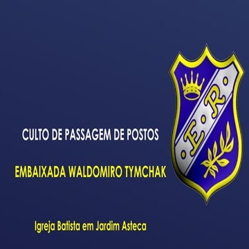 2CO 05.20 - Culto de Gratidão - Passagem de Postos - 2024 | PPTX