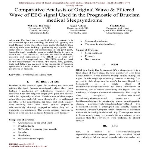 The instrumental measurement of electromyographic (EMG) activity in the ...