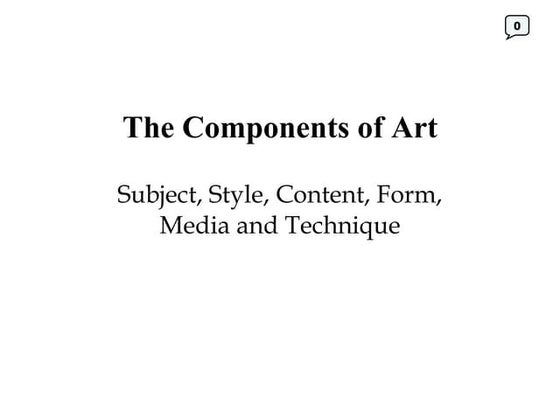 Understanding the Subject and Content of Art | PPT