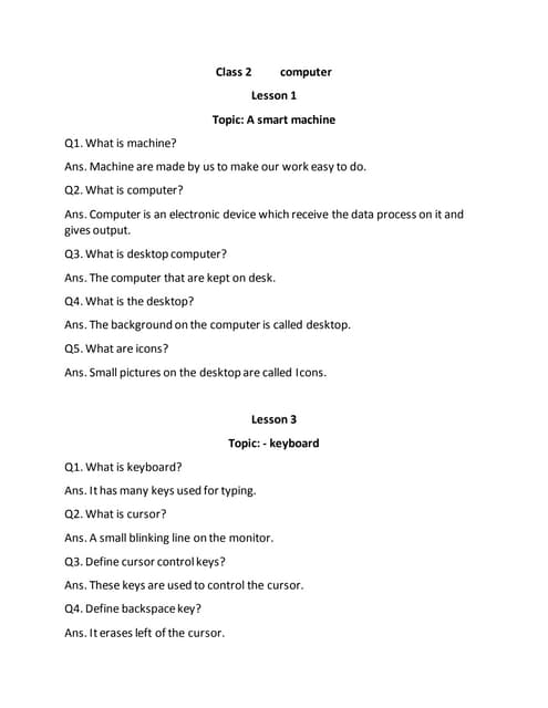 Beginning computer basics exercise | PDF