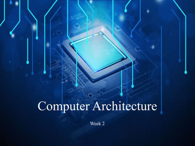 Computer System Architecture Computer System Architecture Ppt