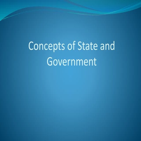 2 concept of govt and state | PPTX