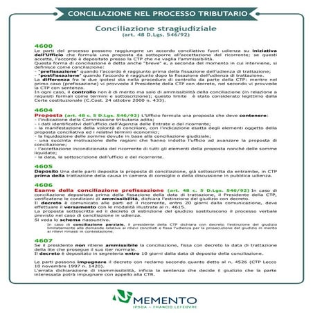 La conciliazione nel processo tributario: conciliazione stragiudiziale ...