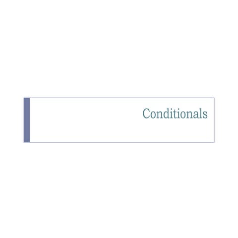 Ruby conditionals | PPT