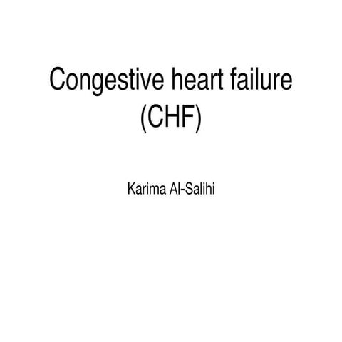 2 congestive heart failure (chf) | PDF