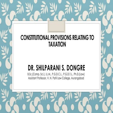Constitutional Provisions of Tax Law.pptx