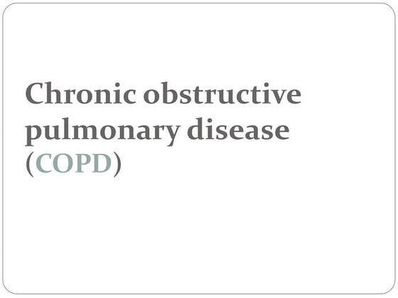 COPD | PPT