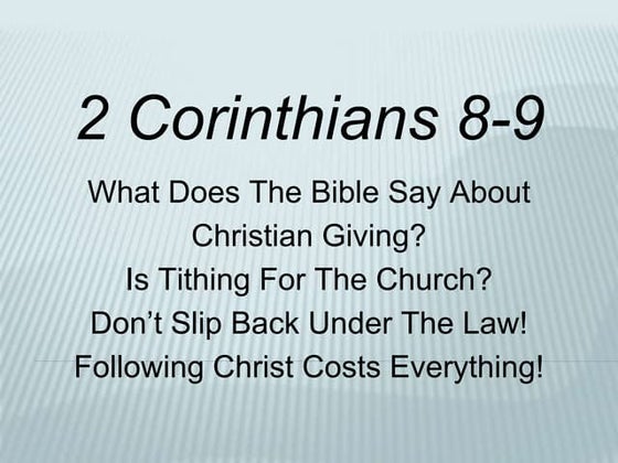 Tithes and offering concept | PDF