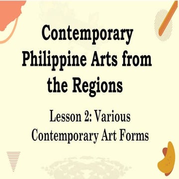 various contemporary art forms.pptx