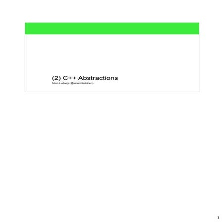 (2) cpp abstractions abstraction_and_encapsulation | PDF