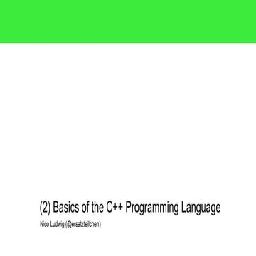 Learning C++ - Introduction to c++ programming 1