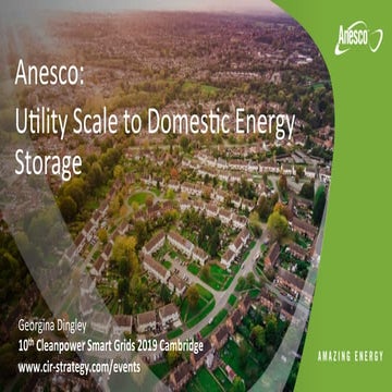 Utility Scale to Domestic Energy Storage | PPT