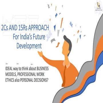 2 cs and 15r approach for sustainable development | PPTX