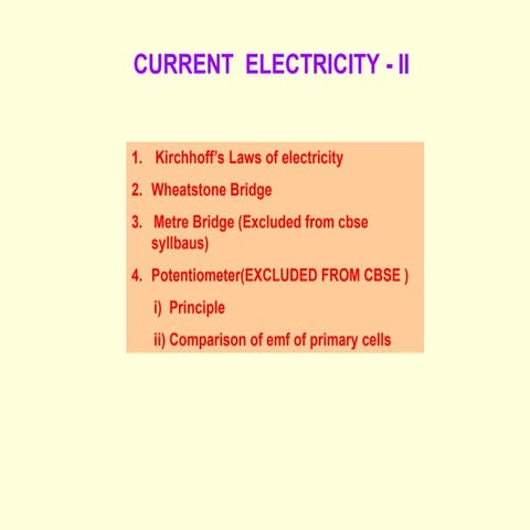 current electricity ppt very helpful and good study material | PPT