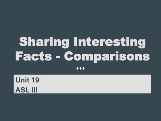 2b. Sharing Interesting Facts - Whole-Part | PPT