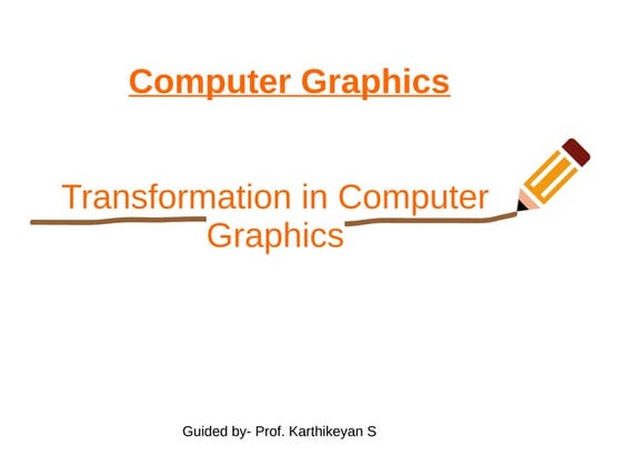 2D transformations | PPT