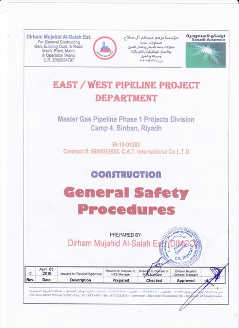 Saudi Aramco Engineering Procedures (SAEP)1 | PDF | Civil Engineering Industry | Industries
