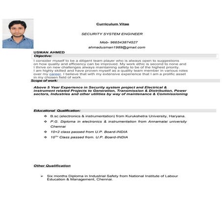USMAN RESUME.doc 2 | DOC