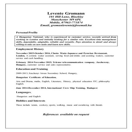 Levente Gromann, | DOCX