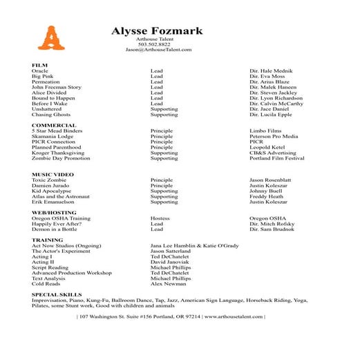 Alysse_Fozmark_Resume | PDF