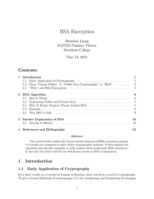 Give a clear explanation of RSA cryptography and why it works.So.pdf