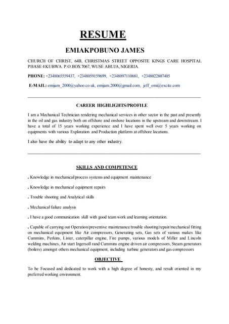 JOHNSON, UBONG ETUKUDO CVdoc - Copy | DOCX | Business and Finance