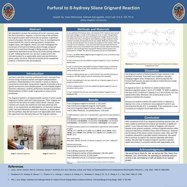 Intermediate Organic Special Project Poster | PDF