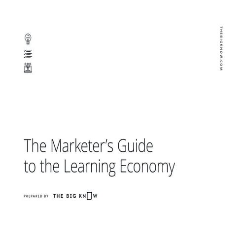 Marketer's Guide to The Learning Economy | PDF