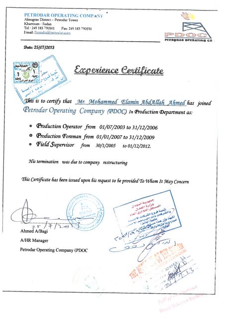 L&T Certificate | PDF