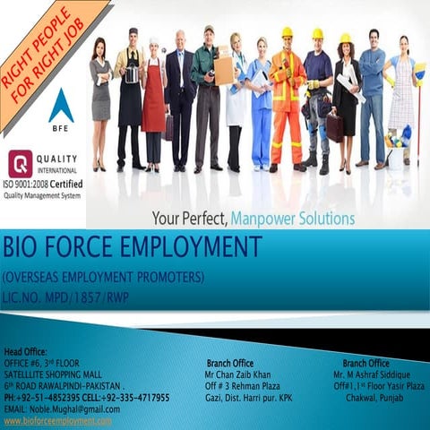 BIO FORCE EMPLOYMENT PROFILE | PPT
