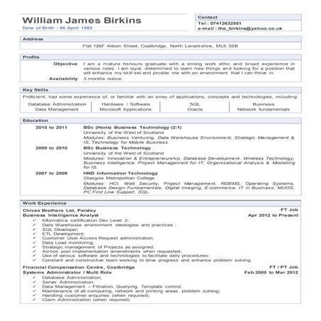 Zoe Yates Résumé / CV | DOC