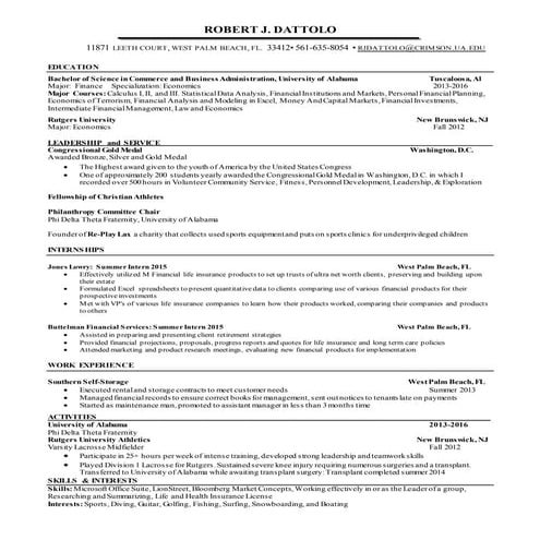 ROBERT_DATTOLO_Resume_2016 | DOCX