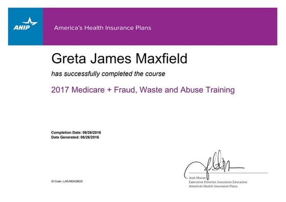 AHIP CERTIFICATION | PPT