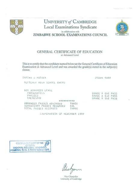 Certificates | PDF