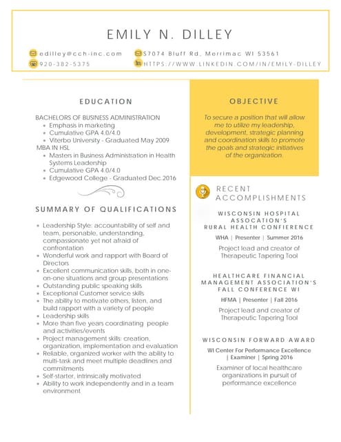 Emily Murphy-Resume | PDF | Education