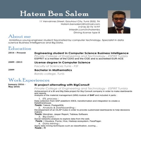 HBS_CV | PDF | Databases | Computer Software and Applications