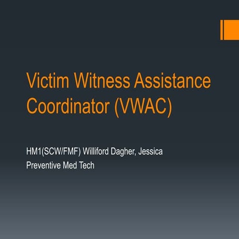 Victim Witness Assistance Program NHTP(VWAP) | PPTX