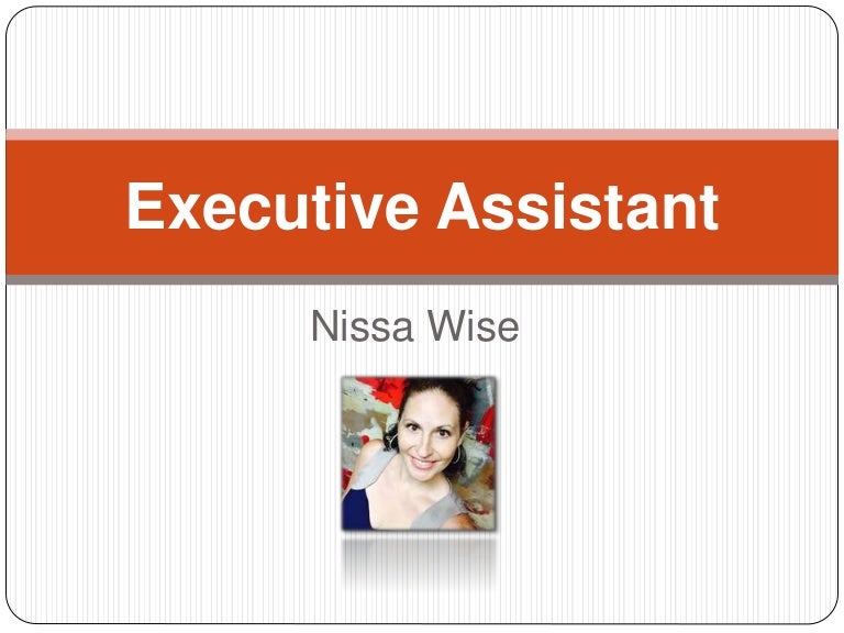 Executive Assistant Presentation