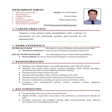 Resume For Kmart | PDF