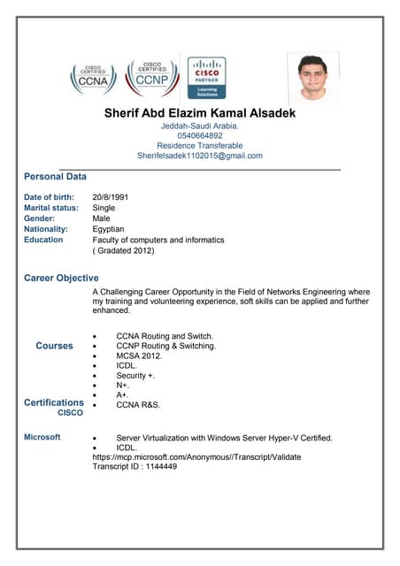 CV_ Musab Mohamed Elbashir | PDF | Computing | Technology & Computing