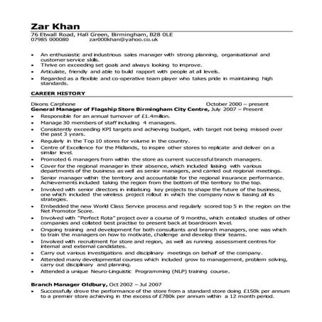 Zar Khan CV | PDF