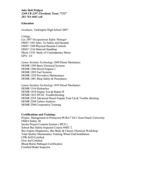 Eric R. Odom Resume | PDF