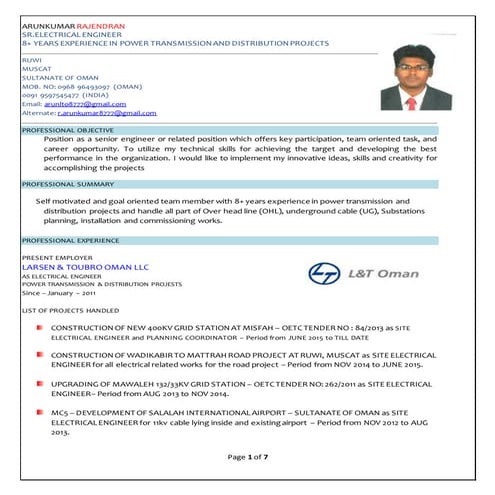 ARUNKUMAR CV | DOCX
