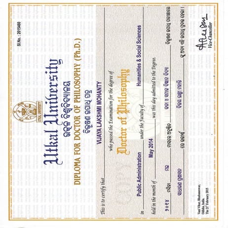 Ph.D Certificate | PDF