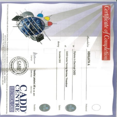 16.E-Cad Training Cert | PDF