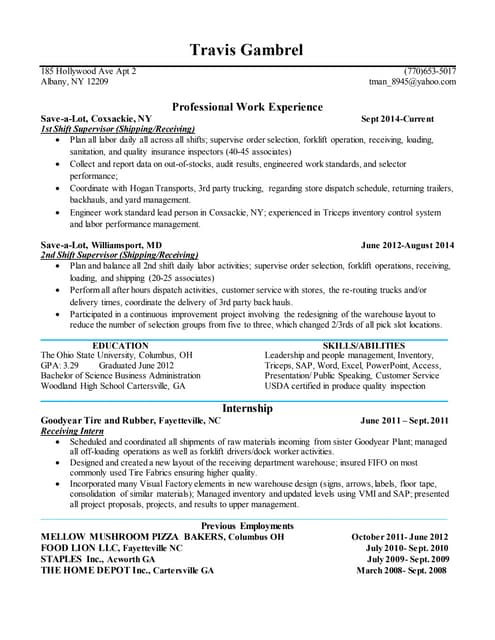 Resume 2016 | PDF
