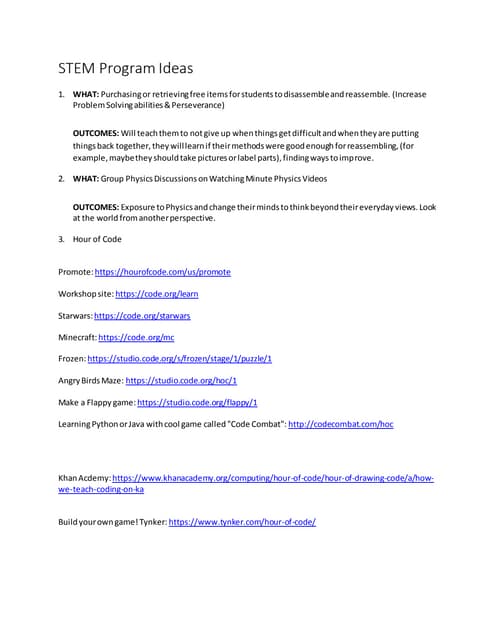 Generic family weekly steam learning activities v2.0 | PPT