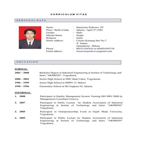 Curriculum Vitae | PDF